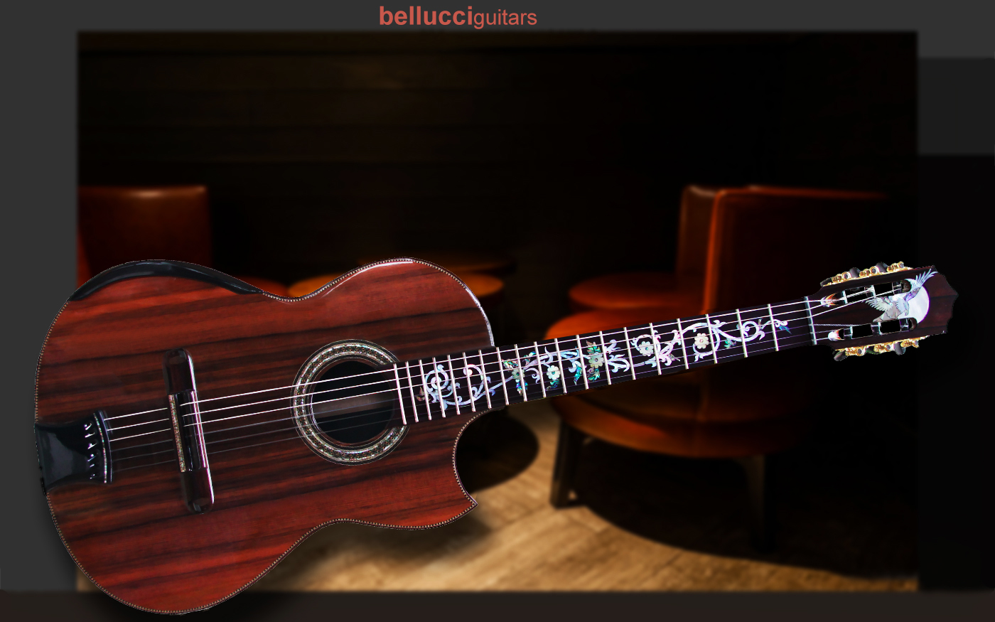Mangore | Bellucci Guitars - Custom African Blackwood Back & Sides ...